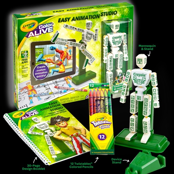 Crayola | Toys | Crayola Color Alive Easy Animation Studio Kit Brand ...